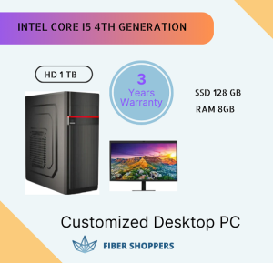 Intel Core i5 4th Gen RAM 8GB SSD 128GB HD 1TB Monitor 19″-> New ...